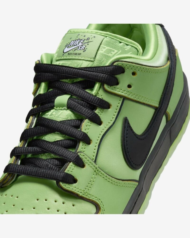 The Powerpuff Girls x Nike SB Dunk Low Buttercup FZ8319-300 | SneakHeart